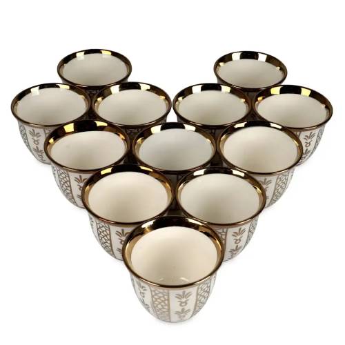 Arabic Coffee Cup 12 Pcs Set - 80 ml – ALJERAIWI